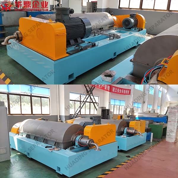 Continuous Horizontal Decanter Centrifuge Screw 90KW Motor